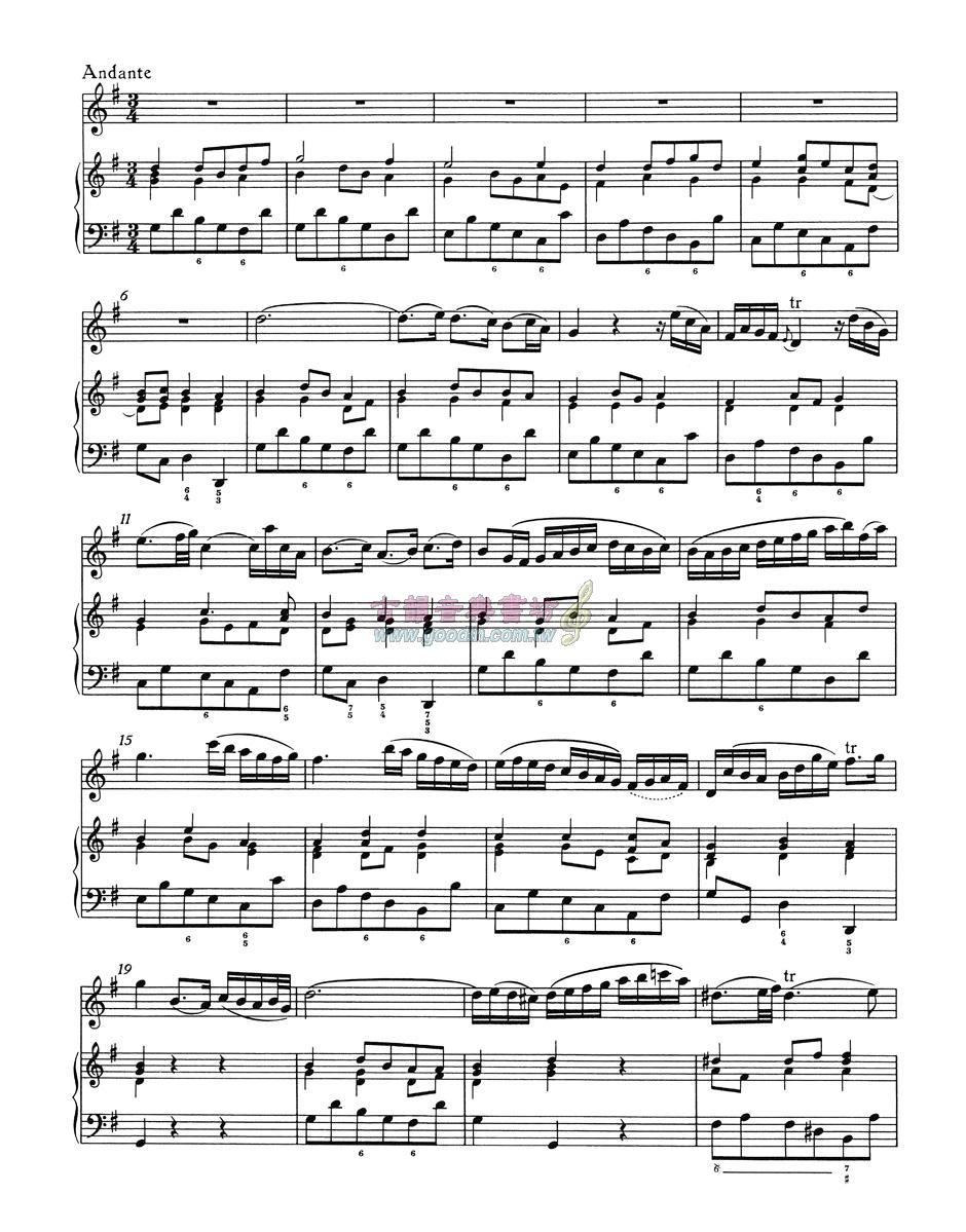 古韻社 GoodinMusik【Bach Four Sonatas (for Flute, Basso continuo ...