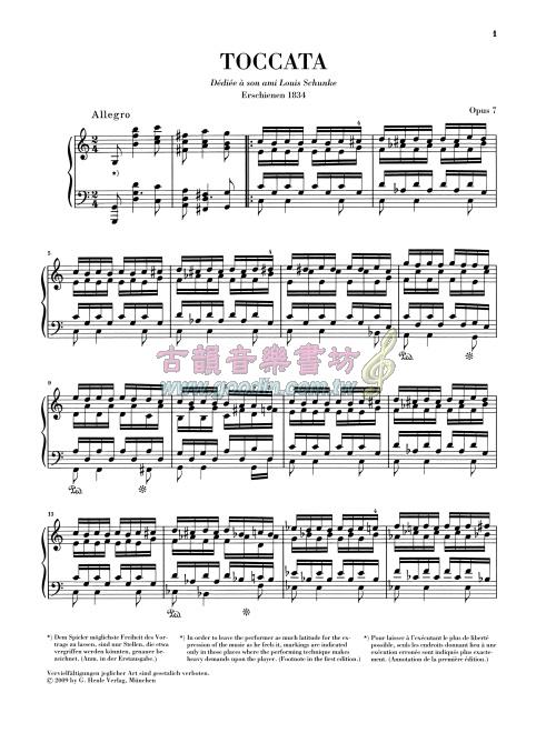 古韻社 GoodinMusik【Schumann Toccata in C Major Op. 7, Versions 1830 and ...